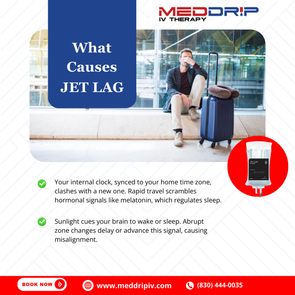 Jet Lag IV Therapy in New Braunfels, TX | Boost Energy On Arrival