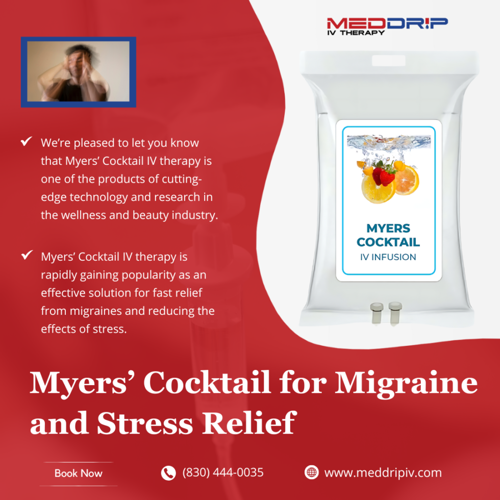 Myers Cocktail IV Therapy for Migraine Relief in New Braunfels, TX
