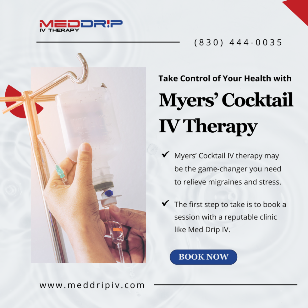 Myers Cocktail IV Therapy for Migraine Relief in New Braunfels, TX